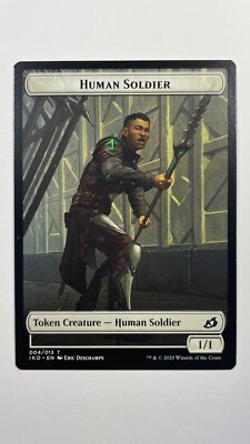 MTG Ikoria Lair of Behemoths Human Soldier Token 004/013 Magic the ...