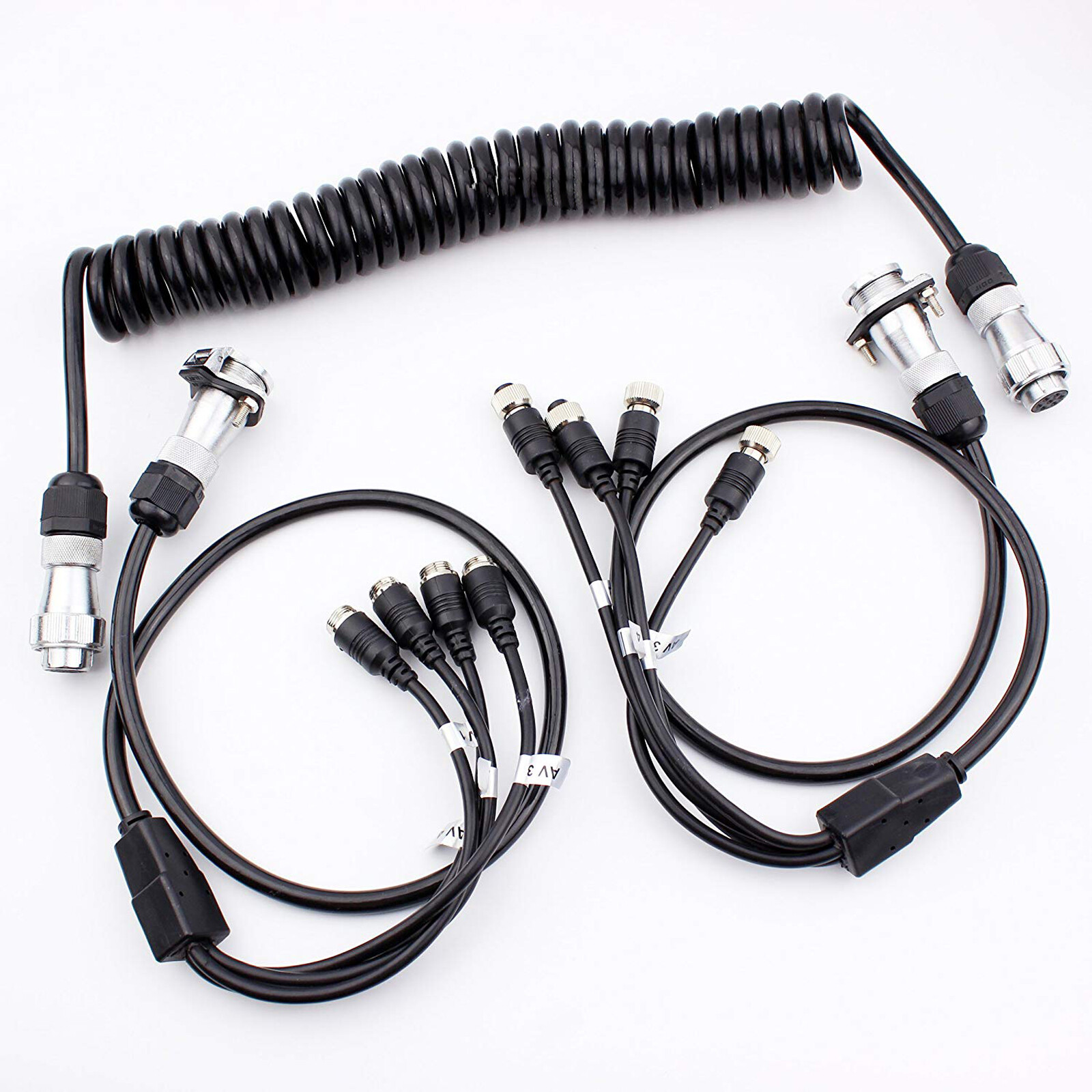 4CH Heavy Duty Suzi Coil Trailer Cable 1xPair Mounting Bracket Metal ...