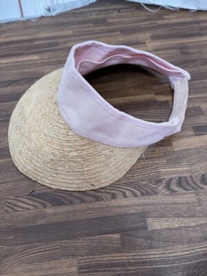 Scala Collezione Women's Visor Pink/Natural Adjustable One Size | eBay