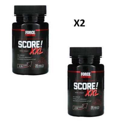 BUY 1 RECEIVE 2 Force Factor, SCORE! XXL, Male Enhancement, 30 Tablets ...
