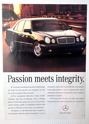 1997 MERCEDES BENZ Vintage Magazine PRINT AD Art Deco PAPER ADVERT ...