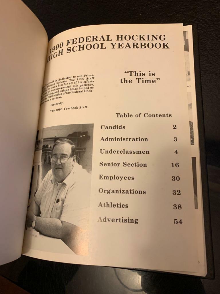 Federal Hocking High School Yearbook 1990 "The Time" 90 Stewart, Ohio ...