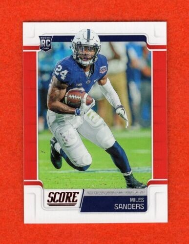 2019 Score Miles Sanders RED ROOKIE Card #346 PSU Philadelphia Eagles 1 ...