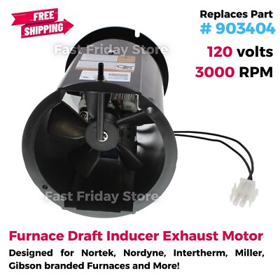Furnace Exhaust Inducer Motor 903404 Replacement For Nordyne ...