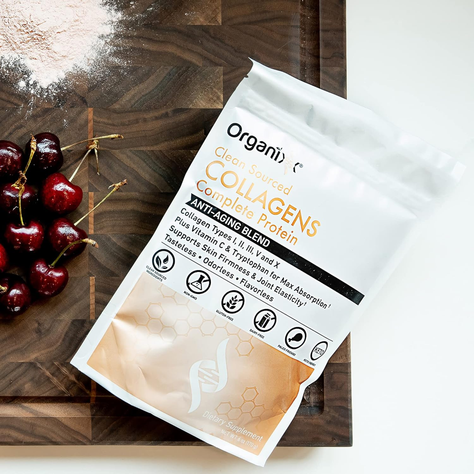 Organixx Clean Sourced Collagen Powder, Hydrolyzed Protein Powder ...