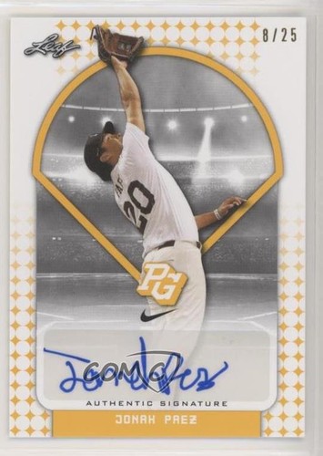 2018 Leaf Perfect Game National Showcase Yellow /25 Jonah Paez #BA-JP3 ...
