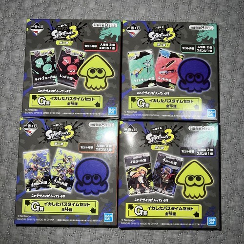 Ichiban Kuji Splatoon 3 G Prize bath time goods set 4 Bath additive ...