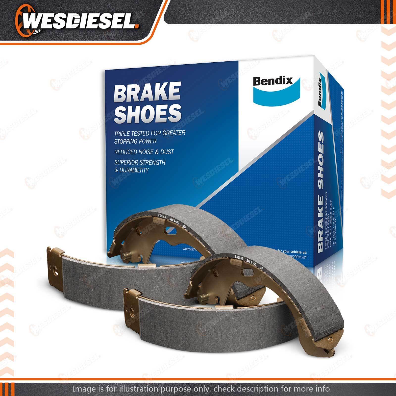 4Pcs Bendix Rear Brake Shoes Pure Stopping Power Advanced Technology ...