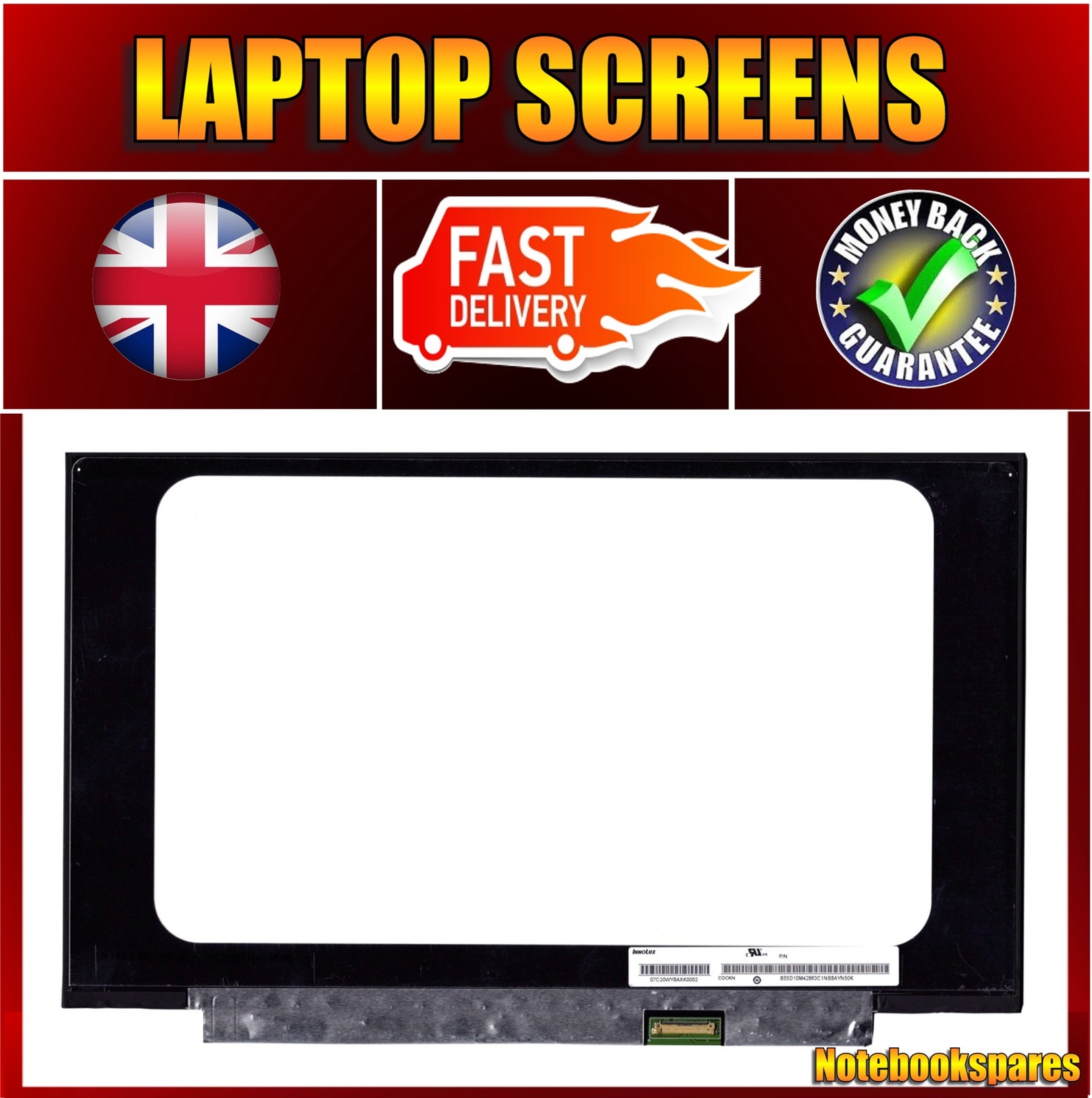REPLACEMENT HP COMPAQ SPS L52222-001 14'' LAPTOP LED HD SCREEN 30 PINS ...