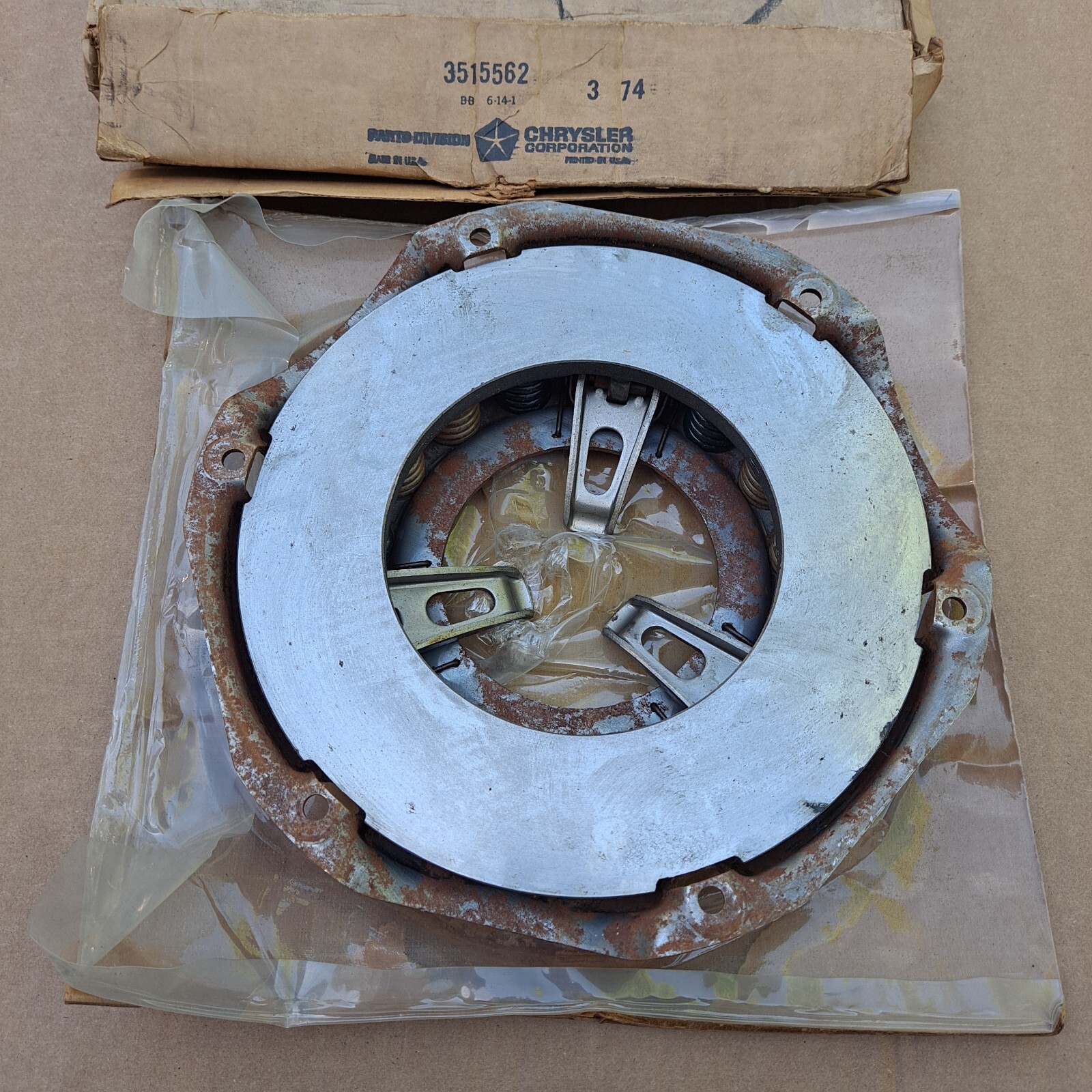 1970 71 Plymouth Dodge B E Body 383 NOS MoPar 11" Clutch PRESSURE PLATE ...
