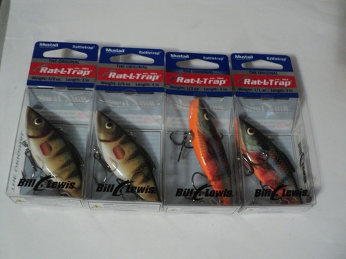 4 - BILL LEWIS RAT-L-TRAP ALL 1/2 OZ MIXED COLORS NIP LOT XX | eBay