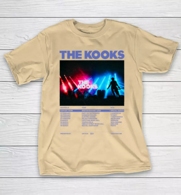 NEW The Kooks Tee, The Kooks Australia Tour 2025 Yellow All Size Shirt ...