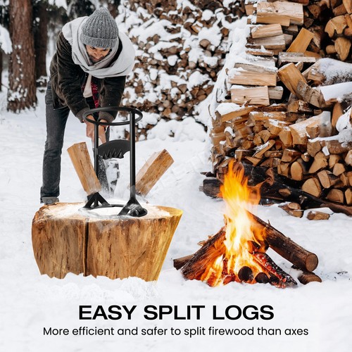 Firewood Splitter Log Heavy Duty Manual Log Wood Splitting Cutter with ...