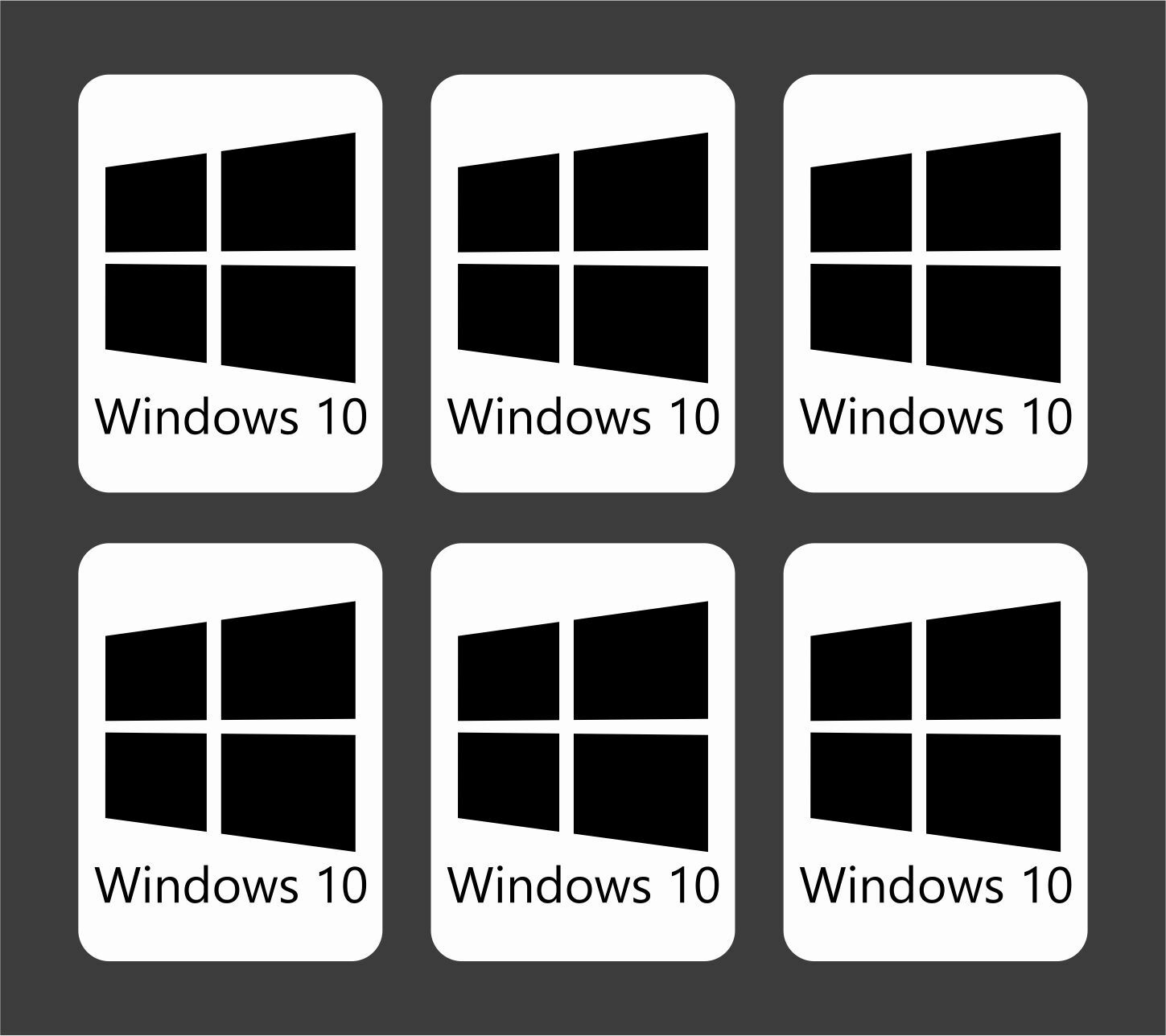 80 Windows 10 stickers Decals for laptops computers | eBay