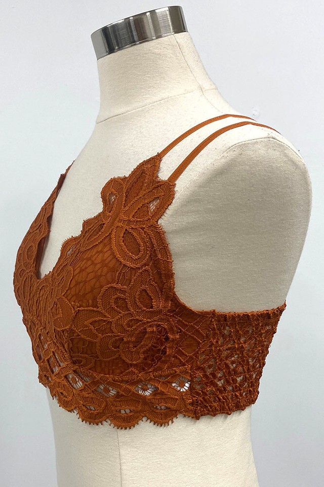 Anemone Women's Sexy Comfortable Lace Wireless Stretch Bra Bralette Top ...