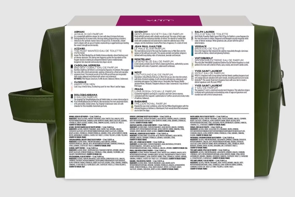 Ulta Holiday Scents For Him Cologne Sampler Set Kit Men Beauty Finds by ...