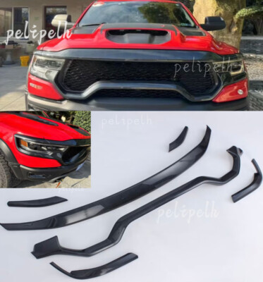 ABS Carbon Front Engine Cover Grill Grille Trim For Dodge Ram Trx 1500 ...