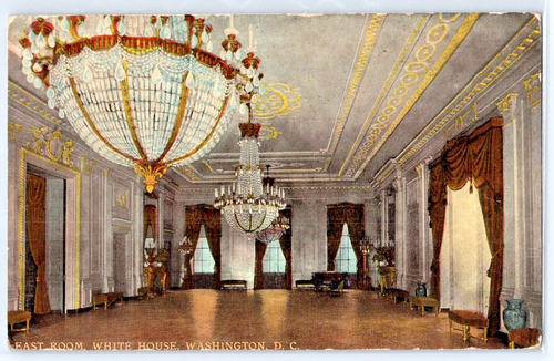 East Room, White House, Washington DC (1913) RPPC - Antique Postcard | eBay