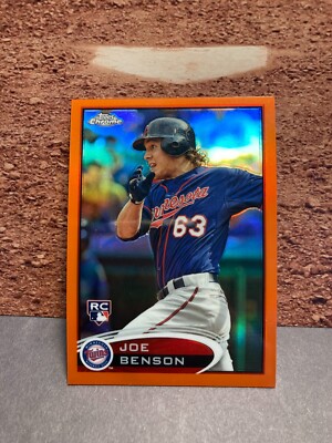 2012 Topps Chrome #158 Joe Benson Orange Refractor Baseball Card ...