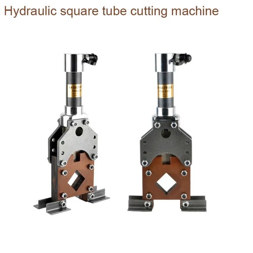 10T Hydraulic Square Pipe Cutting Machine 50*50mm Angle Steel Cutter ...
