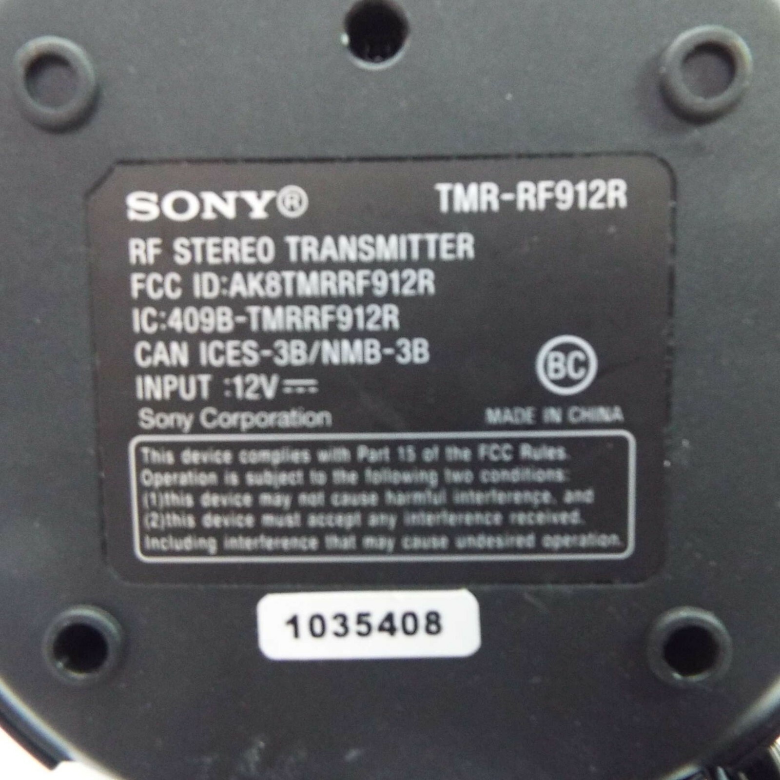 SONY WIRELESS TMR-RF800R (LOOK DESCRIPTION) C500 | eBay