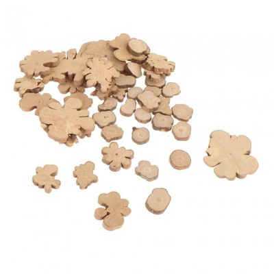 50 Pieces Craft Unfinished Wood Pieces for Wood Engraving | eBay Australia