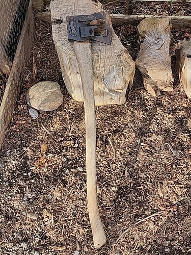 Vintage Chopper 1 Wood Splitting Axe Maul Tool Head Spring Loaded ...