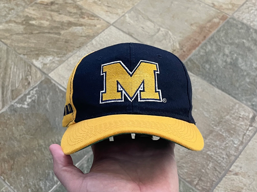Vintage Michigan Wolverines Sports Specialties Script Snapback College ...
