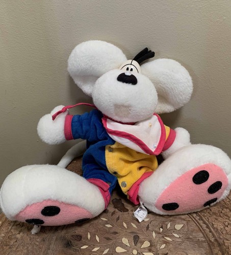 Vintage Baby Diddl White Mouse Plush Soft Toy Germany 32cm *Missing ...
