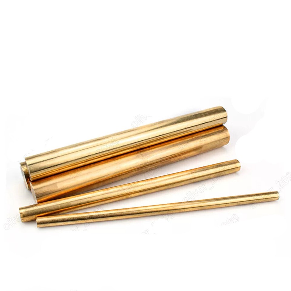 C28000 Brass Round Rods Yellow Metal Stick Solid Brass Bar Select Size ...