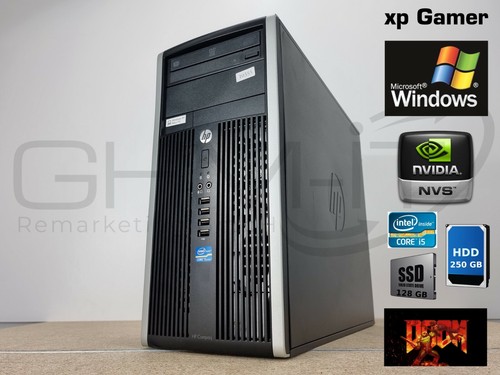 HP PC Windows XP Gamer Computer i5 4x3.20GHz 4GB 128GB SSD + 250HDD AMD ...
