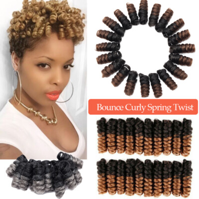 Braiding Hair Bouncy Curly Natural Afro Short Spring Twist Loops ...