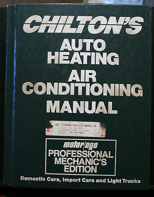 CHILTON'S AUTO, PROFESSIONAL MECHANIC'S,1987-89, 7963, HEATING AIR ...