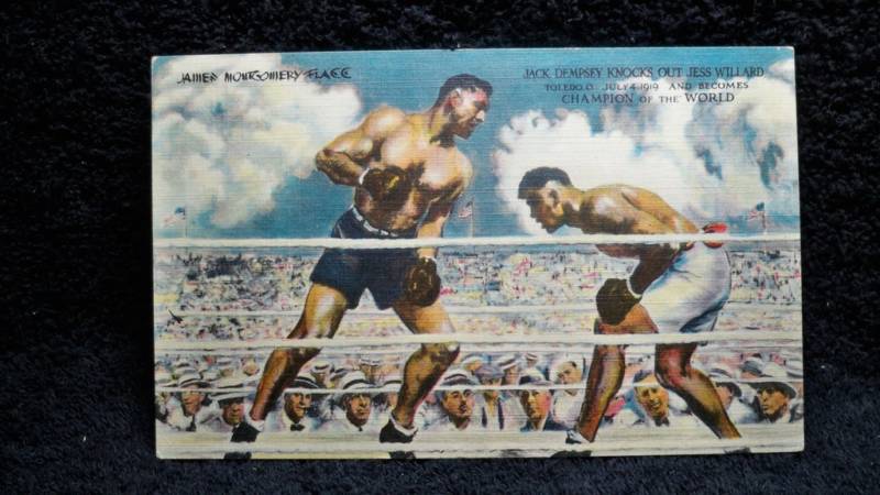 Jack Dempsey vs Jess Willard Famous Knock Out PC | eBay