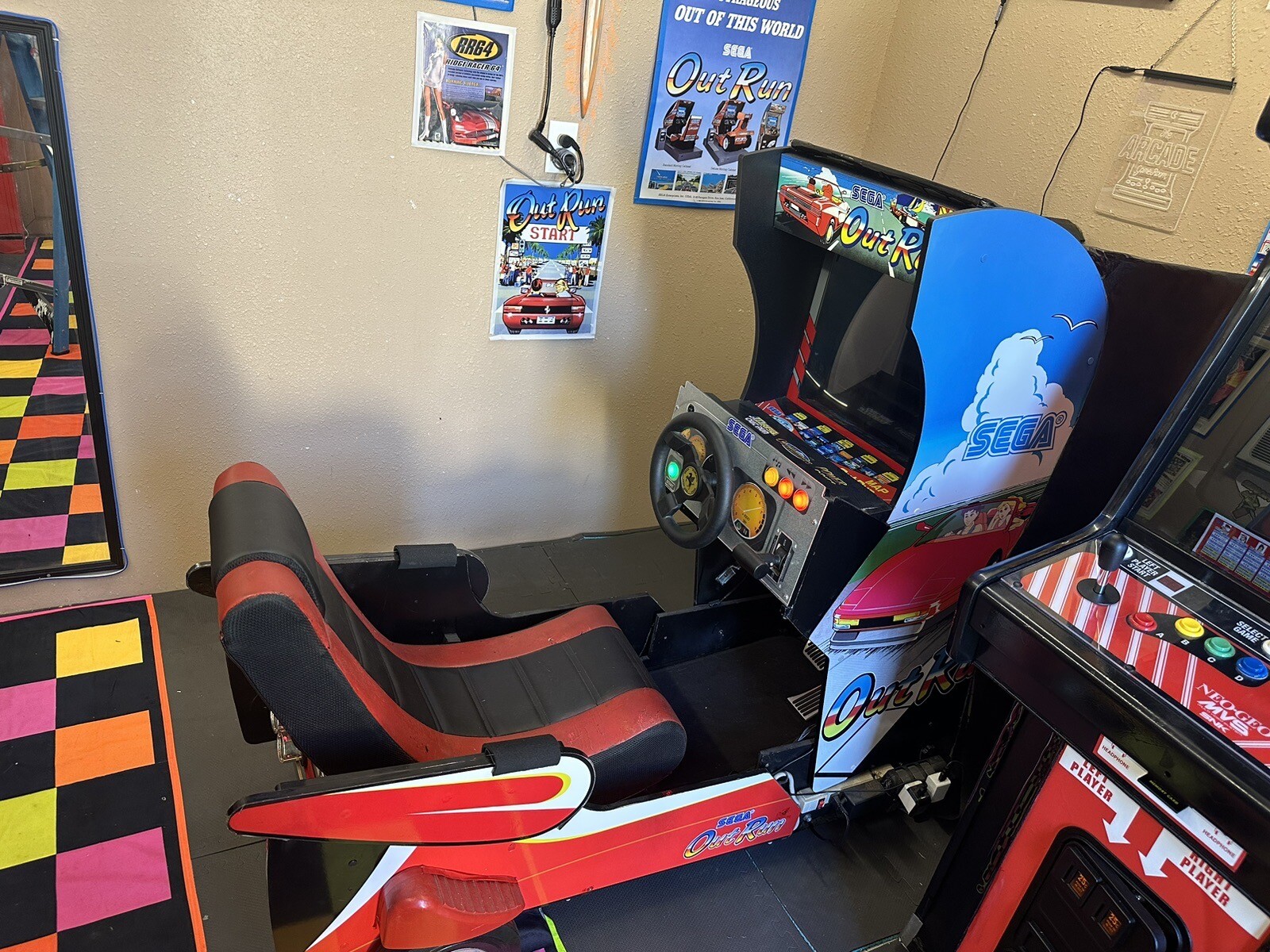 OUT RUN ARCADE 1UP Modified Sit Down - Arcade | eBay