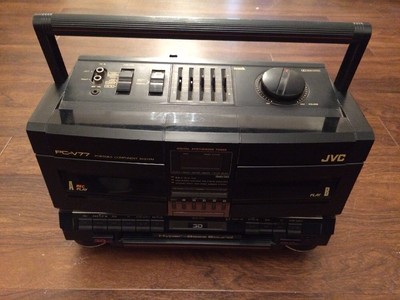 JVC PC – V77 portable component system Double Cassette with Input for ...