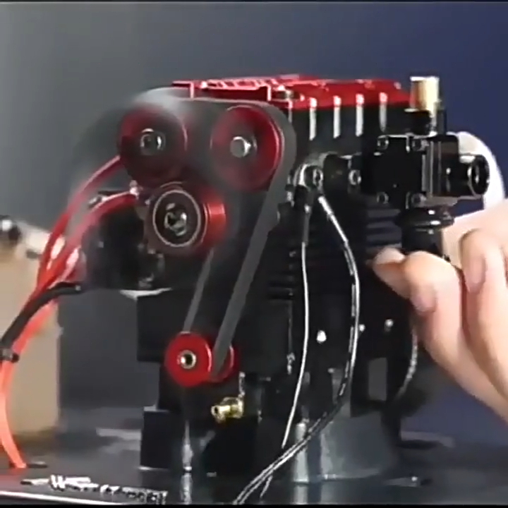 Inline 2 Cylinders 4 Stroke Air Cooled Nitro Engine Model Kit - FS ...