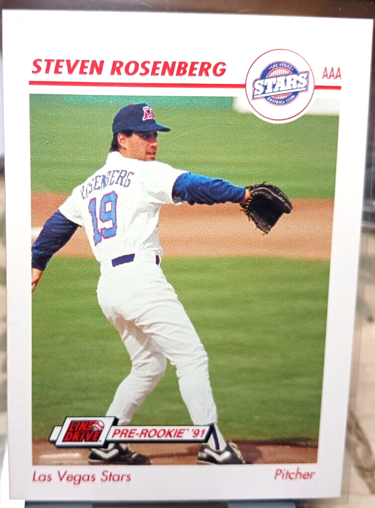 1991 Line Drive Pre-Rookie Baseball Card of Steven Rosenberg #292 (NM ...