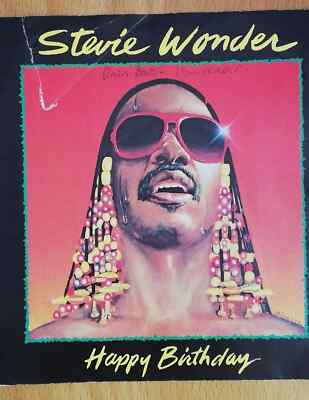 stevie wonder happy birthday 45 single COVER | eBay