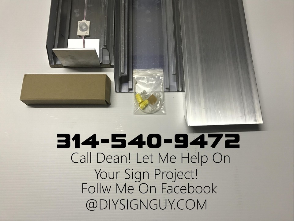 #482 OUTDOOR LED LIGHT BOX Backlit Lighted Sign DIY KIT 4X8 ANY SIZE ...