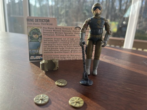GI JOE ARAH 1983 Tripwire With 3 Mines Detector and File card | eBay