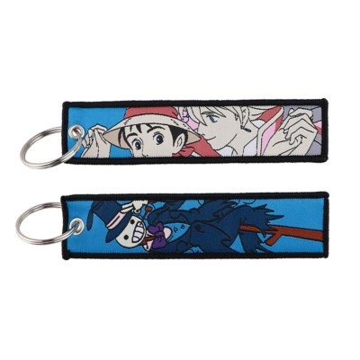 Howl's Moving Castle Howl And Sophie Embroidered Double Sided Key Tag ...