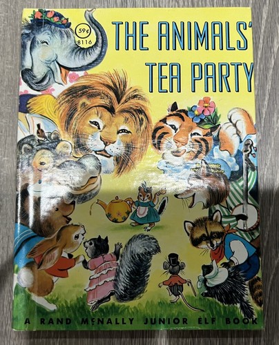 Vintage 1965 The Animals' Tea Party A Rand McNally Junior Elf Children ...