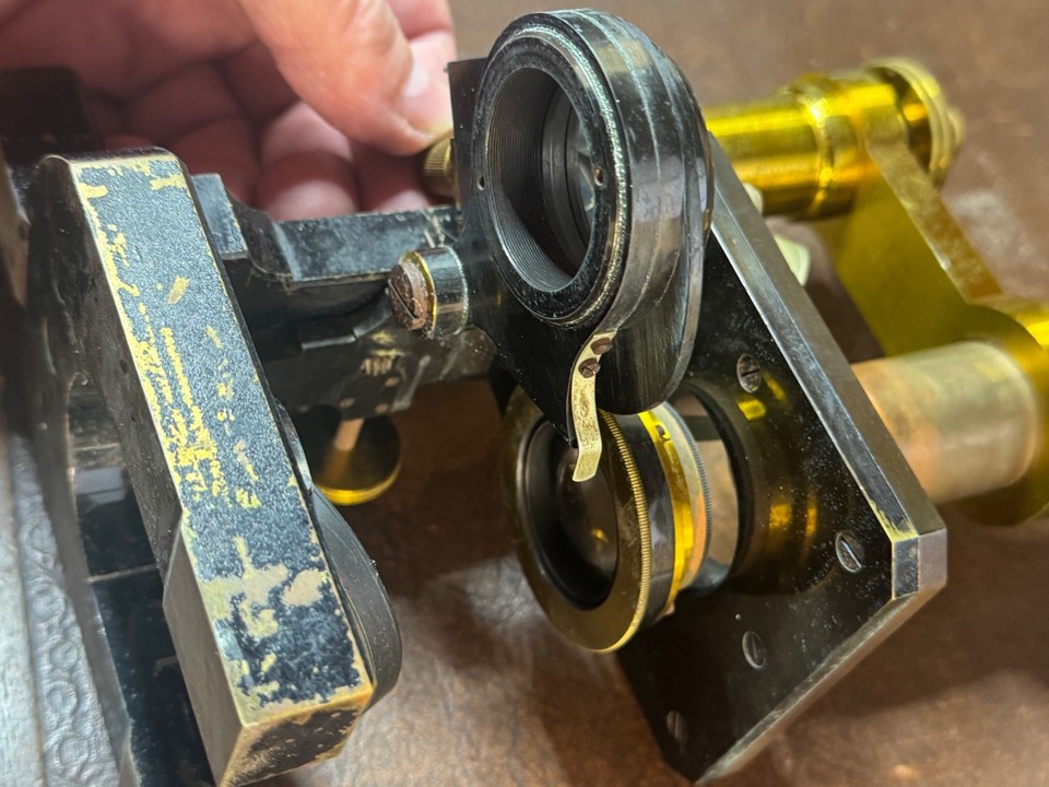 Antique Boxed 1880 Carl Zeiss Jena Microscope With Light Concentrator ...