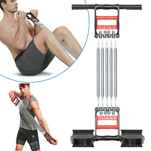5 Spring Chest Expander Pull Gym muscle Training Exerciser Home ...
