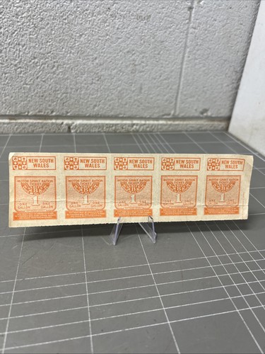 VINTAGE WW2 MOTOR SPIRIT RATION TICKET LOT NSW ONE GALLON SERIES B CAR ...