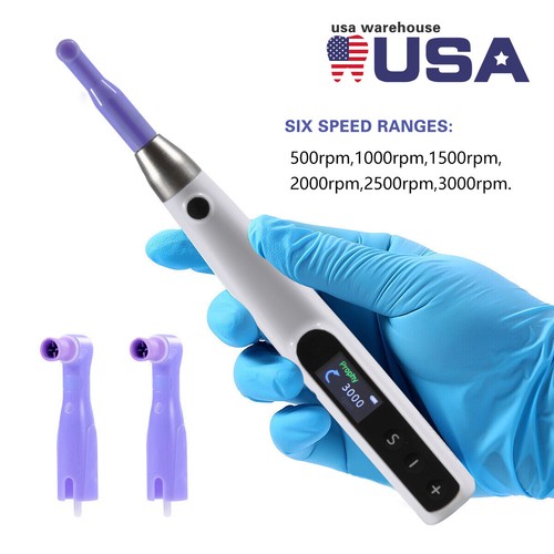Dental Cordless Electric Hygiene Prophy Handpiece 360° Swivel+2 Prophy ...