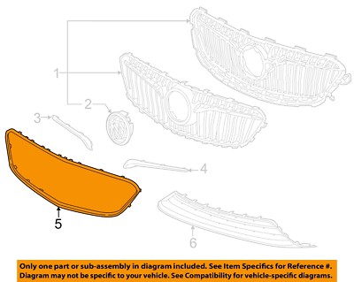 GM OEM 18-20 Regal Sportback Grille Components-Grille Surround 13491360 ...
