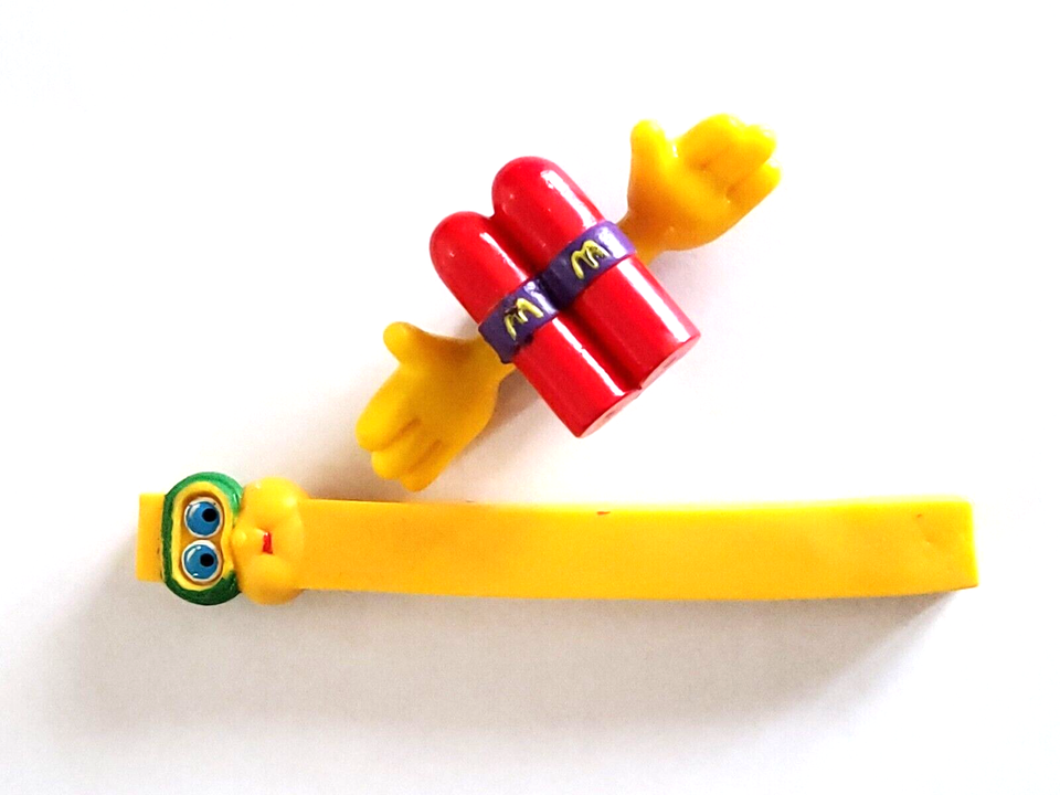 1989 McDonald's Happy Meal Toy Froggy Scuba Diver Bendy French Fry | eBay