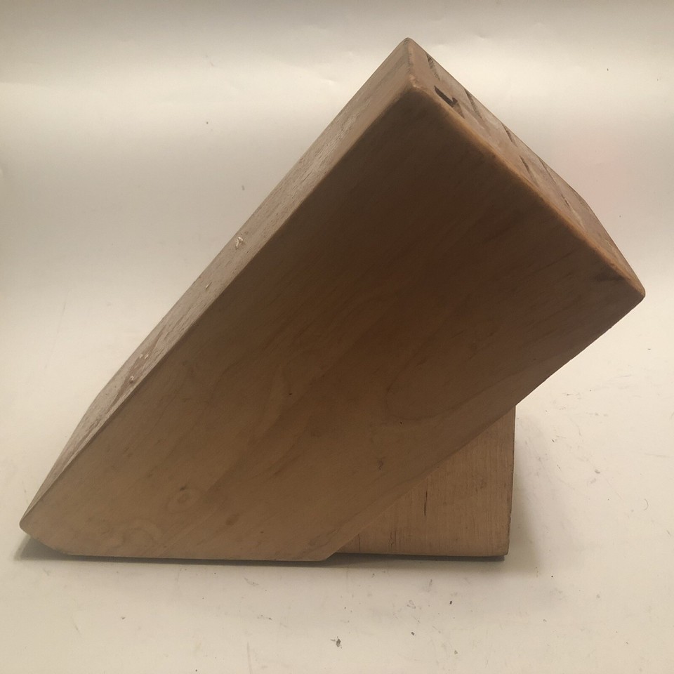 J.A.Henckels International Knife Block 9 Slot Wood Honey Oak | eBay